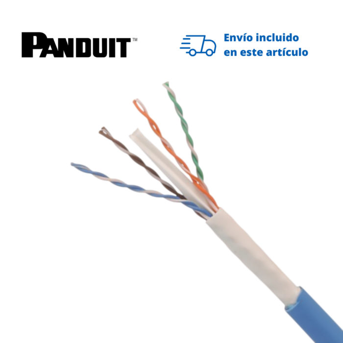 Cable UTP Cat. 6A SD (Diámetro pequeño) 4 Pares Cal.26 CMR Azul - Luguer